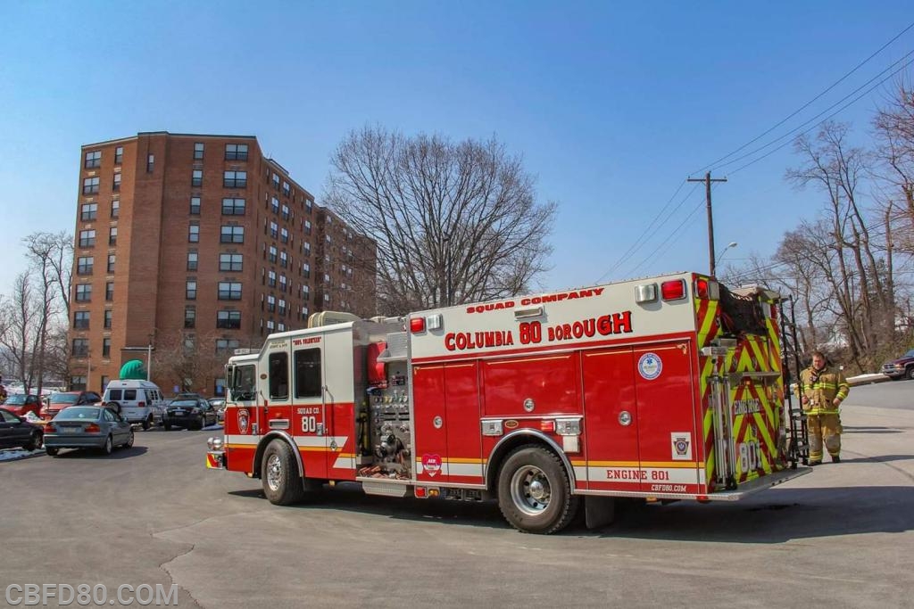 Reported Fire at Highrise - Columbia Borough Fire Department